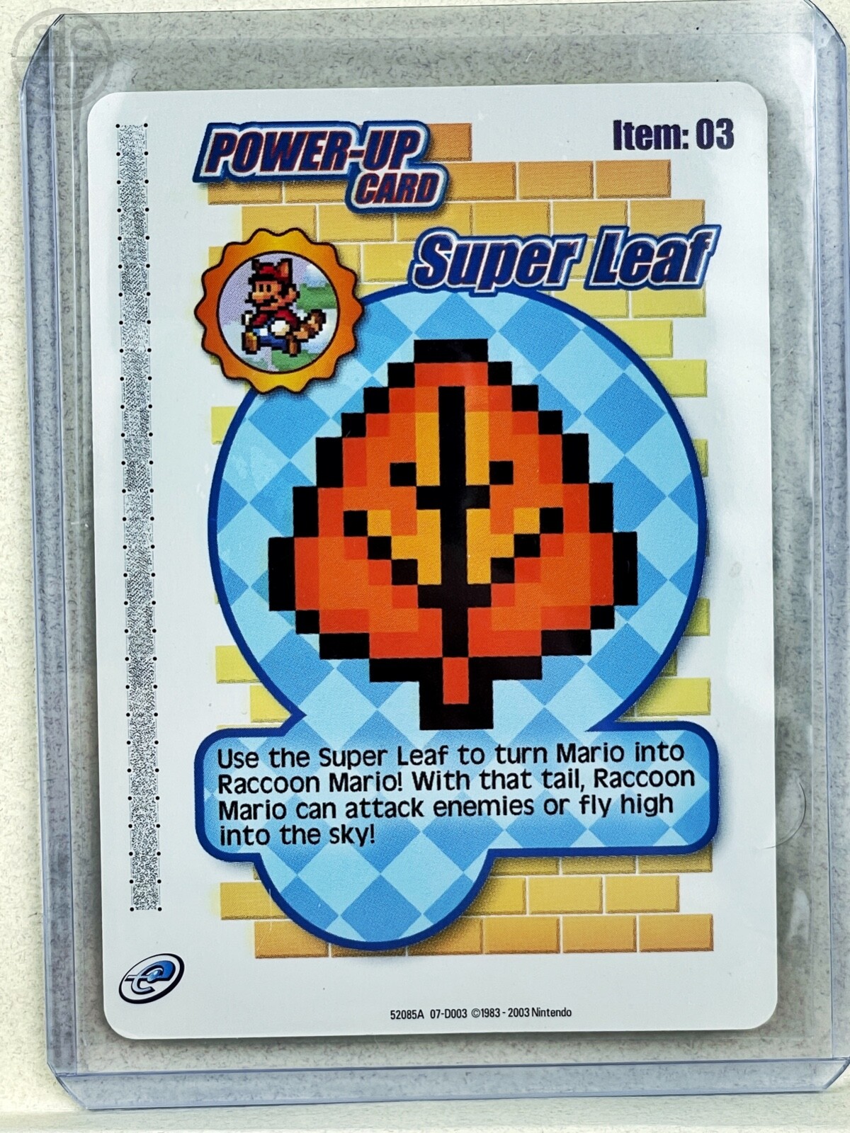 Super Mario Bros. 3 | E-Reader Power Up Card: Item 03 | 'Super Leaf ...