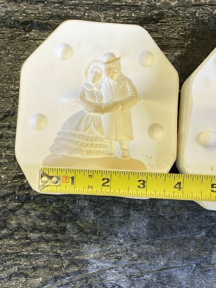 VINTAGE BYRON CERAMIC MOLD #1254 CAROLING COUPLE | eBay