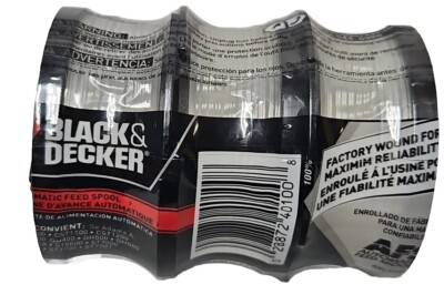 BLACK+DECKER AF-100-3P. Line String Trimmer Replacement Spool - 3 Pack ...