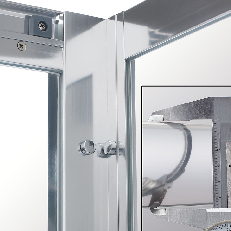 1200mm Sliding Shower Door Enclosure Walk In Cubicle Stone Tray Riser ...