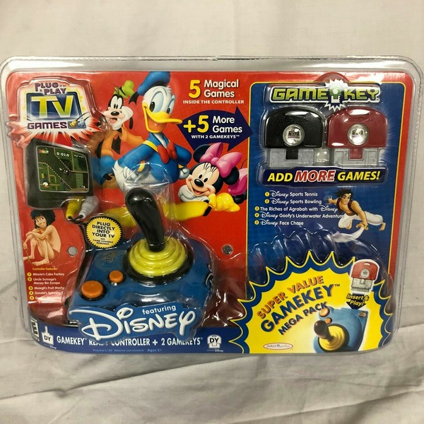 Disney TV Video Game Plug It in & Play Jakks 5 Games 2 Keys Mega Pack ...
