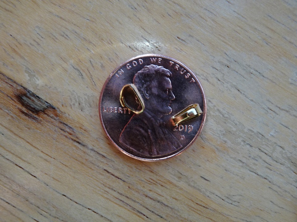 Hamilton Gold Locket Bail Loop for Chain Pendant Findings (pkg 144 ...