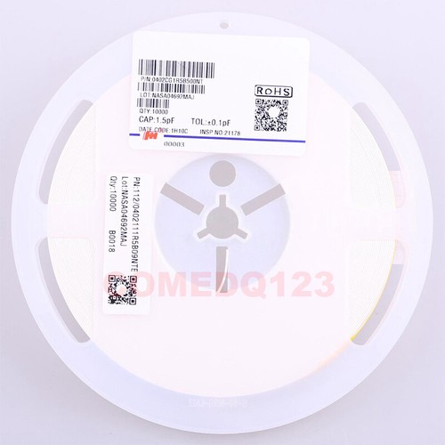 10000PCS/Reel 0402 1.5pF 50V NPO/C0G ±0.1pF 0402CG1R5B500NT FH ...