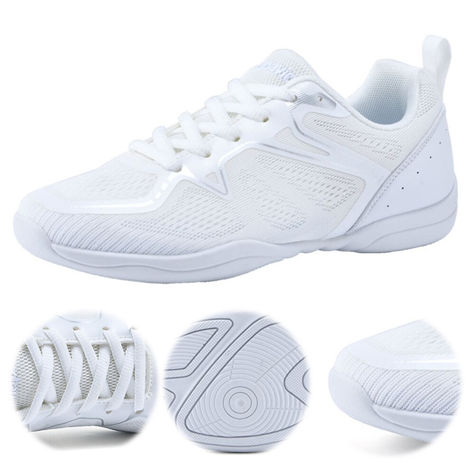White Cheerleading Shoes Girls Cheer Shoes Cheer Dance Shoes for Women ...
