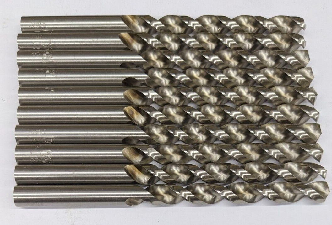 10 Titex Plus Jobber Length Drills Fast Spiral 8.1mm HSS 118 Deg Germany 8.1 mm | eBay
