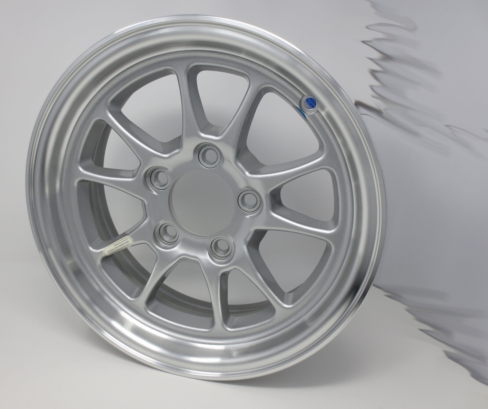 Hi-Spec Aluminum Spoke 14" Series LW Silver Trailer Wheel | eBay
