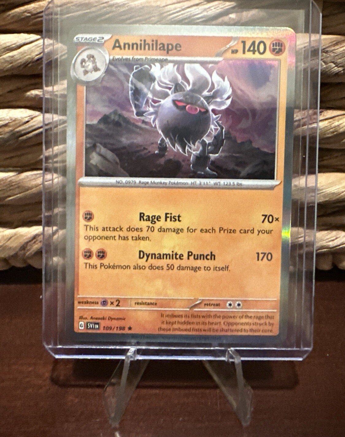 Annihilape 109/198 - Scarlet & Violet - Holo Rare - Pokemon Card TCG ...