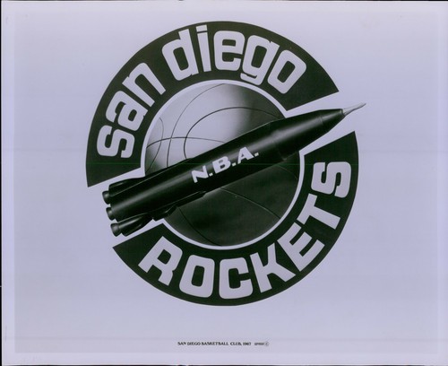 LG889 1967 Original Photo SAN DIEGO ROCKETS TEAM LOGO Basketball NBA ...