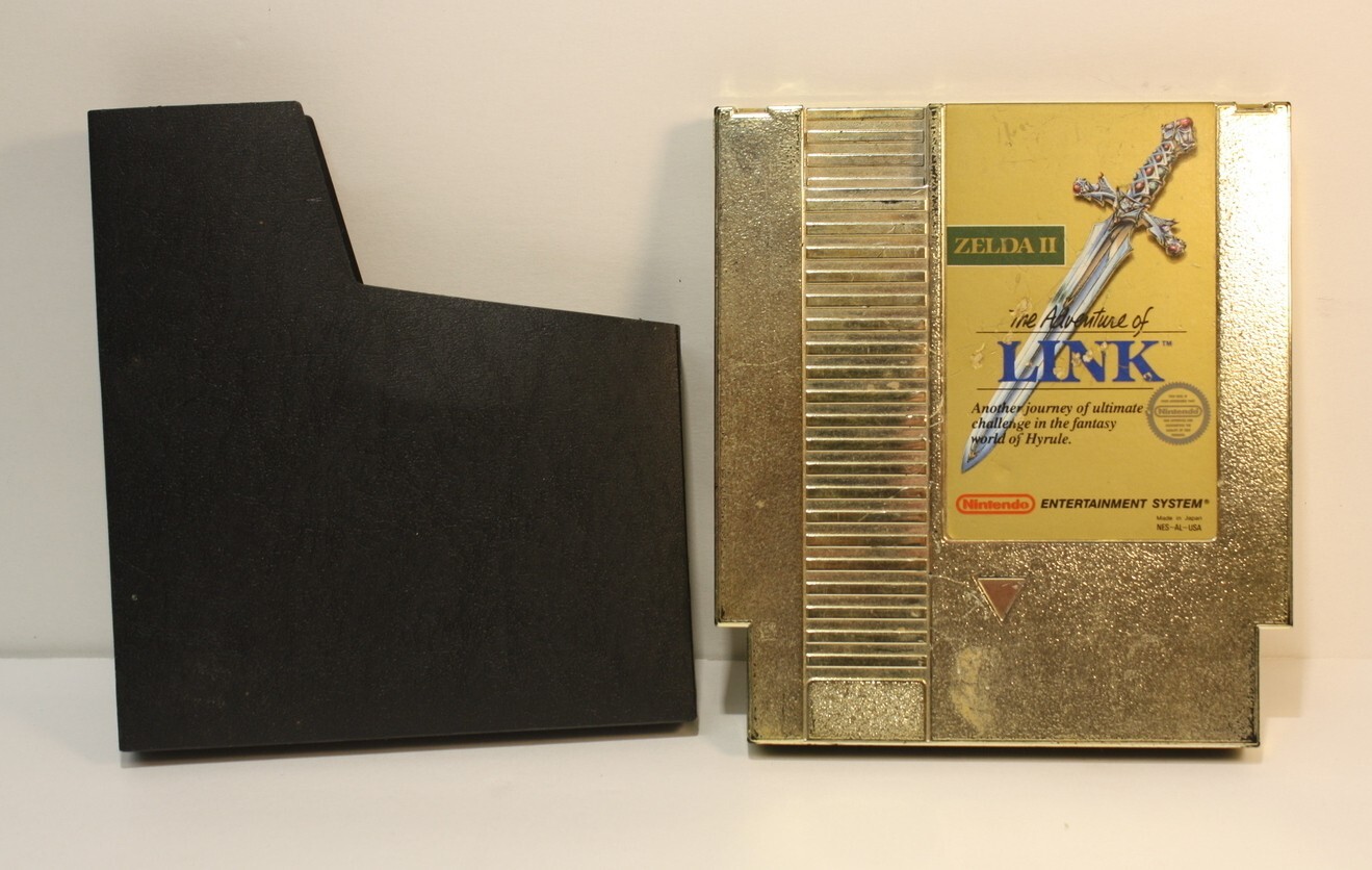 Legend of Zelda 2 II The Adventure of Link Gold Cartridge NES Nintendo ...