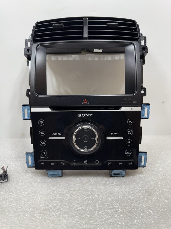 2011-2014 FORD EDGE OEM SONY 8" SYNC RADIO BEZEL CLIMATE CONTROL BT4T ...