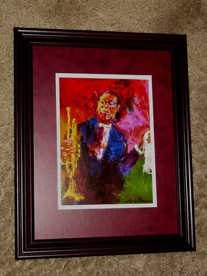 Seldom Seen Framed Louis Armstrong Image W/Trumpet and Handkerchief by ...