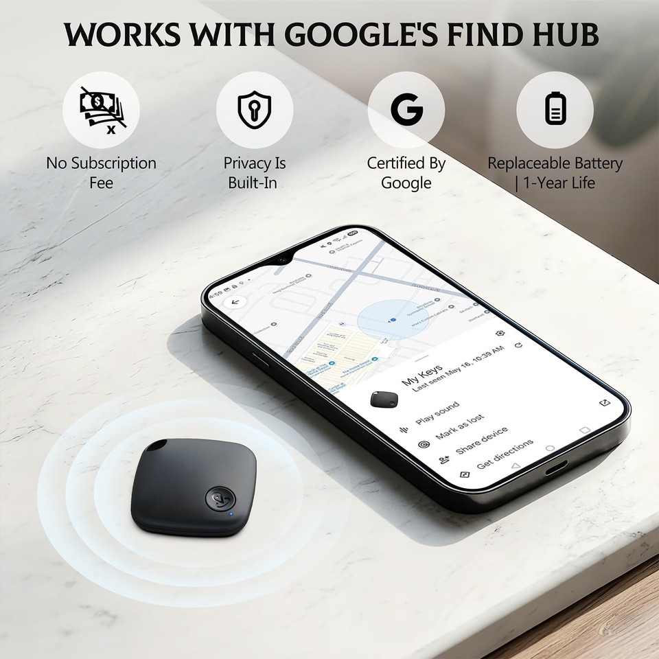Air Tags-4 Pack Android【Google MFG Certified】, Air Tag for Android Item ...
