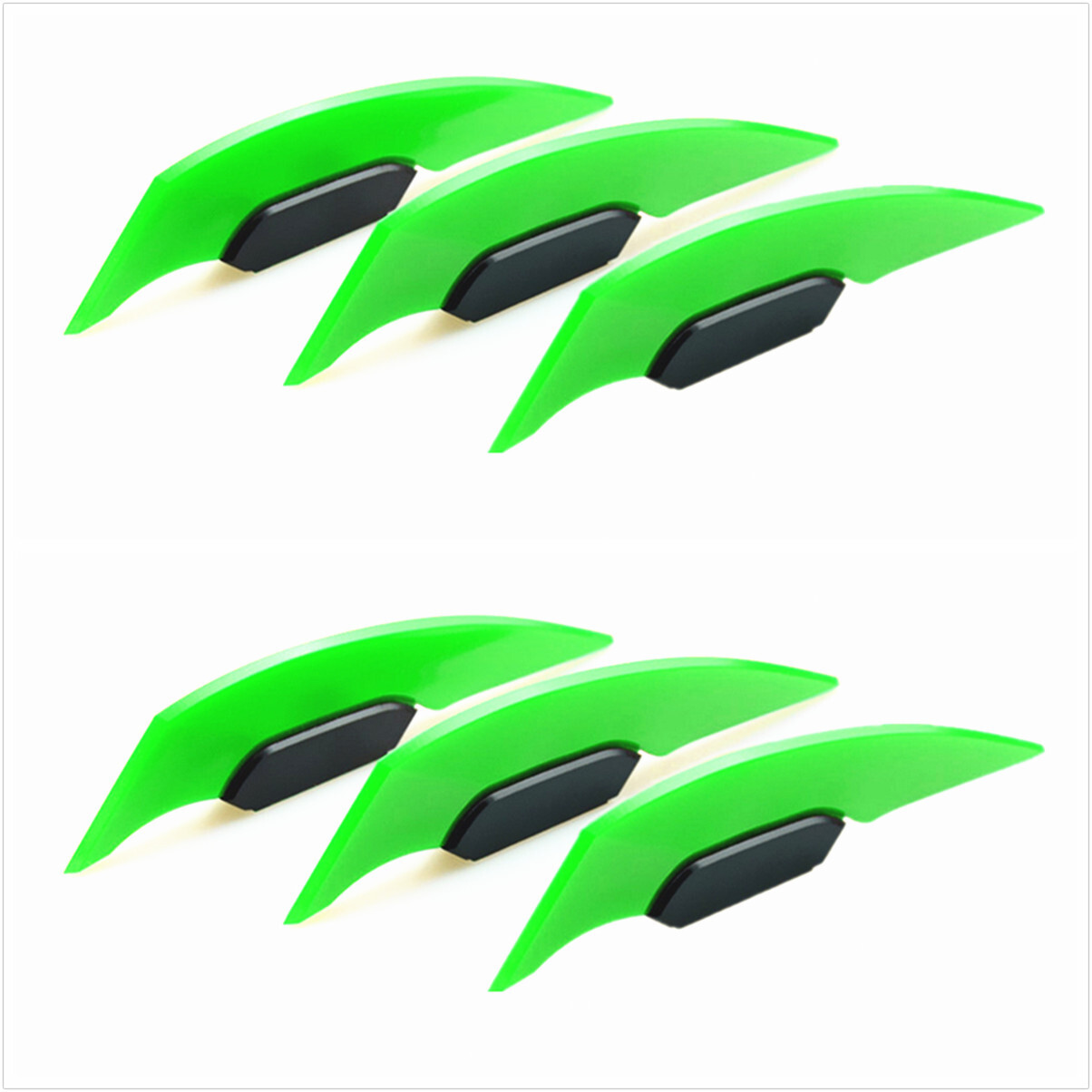 Motorcycle Spoiler Front Winglet Fairing Air Deflector Wing Diffuser ...