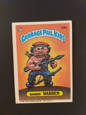 1986 Topps Garbage Pail Kids Series 4 #156a Warrin' Warren | eBay