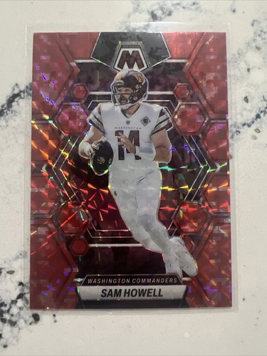 2023 Mosaic Sam Howell Red Camo Mosaic Prizm #243 Commanders SP Color ...