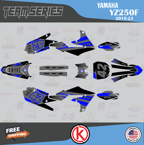 Graphics Kit for Yamaha YZ250F 2019 2020 2021 2022 2023 Team Series ...