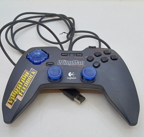 Logitech Wingman Rumblepad USB Controller PC NOT TESTED | eBay