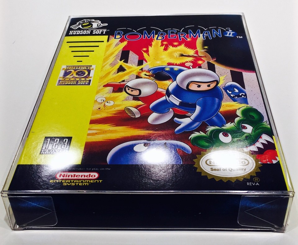 5 Box Protectors for NINTENDO NES Video Game Boxes! Clear Display Cases ...