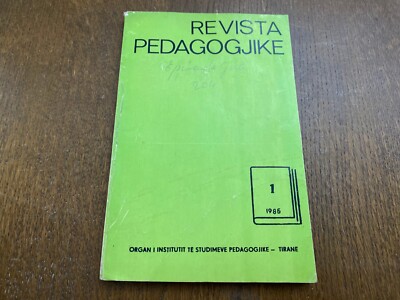 OLD ALBANIAN BOOK REVISTA PEDAGOGJIKE 1 #446 YEAR 1986 TIRANA MAGAZINE ...