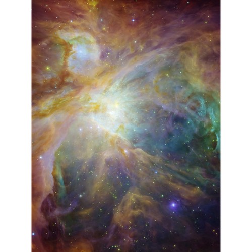 Hubble Space Telescope Orion Nebula Spitzer Observatory Colourful XL ...