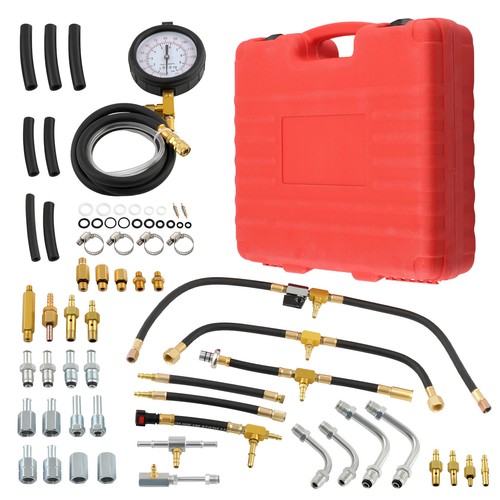 Universal Fuel Injection Gauge Pressure Tester Adapters Pump Tool 140 ...