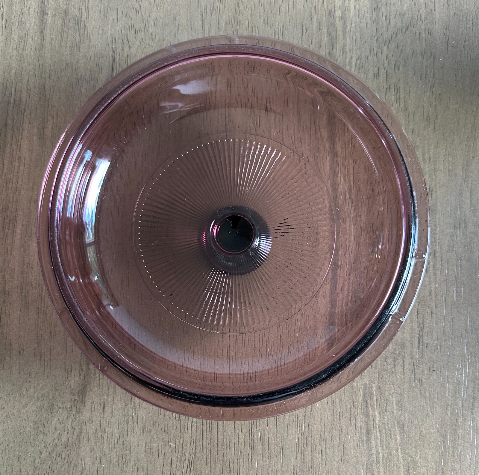 Pyrex VISION WARE Cranberry Glass LID V-1-C Fits 1L Vision Ware Pan | eBay