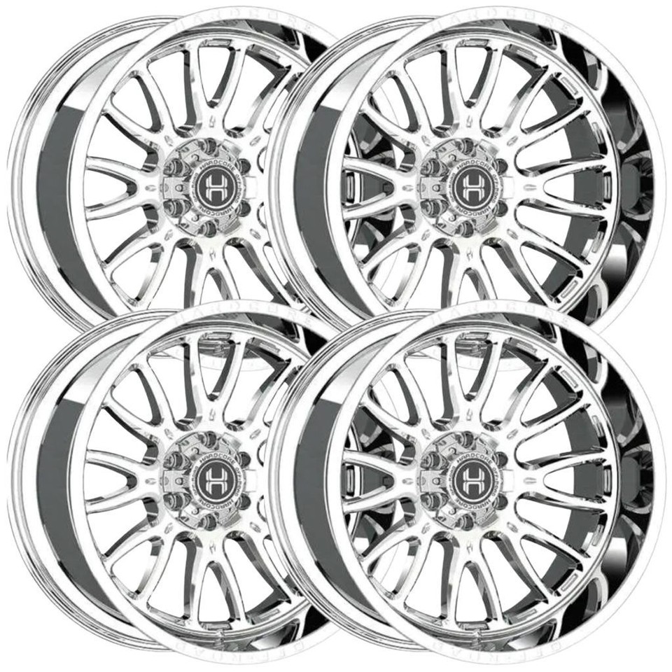 26 inch 26x14 Hardcore HC101 Chrome wheel rim 6x5.5 6x139.7 -76 | eBay