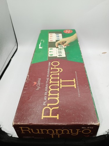 Vintage Rummy-O II by Cardinal Tile Game No. 850 Two Tier Racks 1977 ...