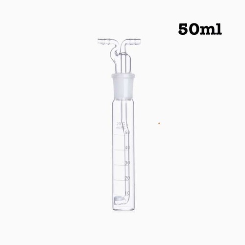 50ml Transparent Glass Smoke Gas Sampling Tube Smoke Absorption Tube ...