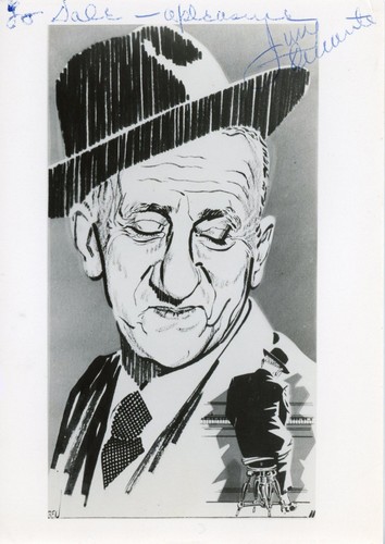 Jimmy Durante "The Great Schnozzola" Comedian SIGNED 5x7 Photo 'To Dale ...