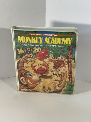 Monkey Academy ColecoVision CIB Adam Computer System W/ Box Not Tested ...