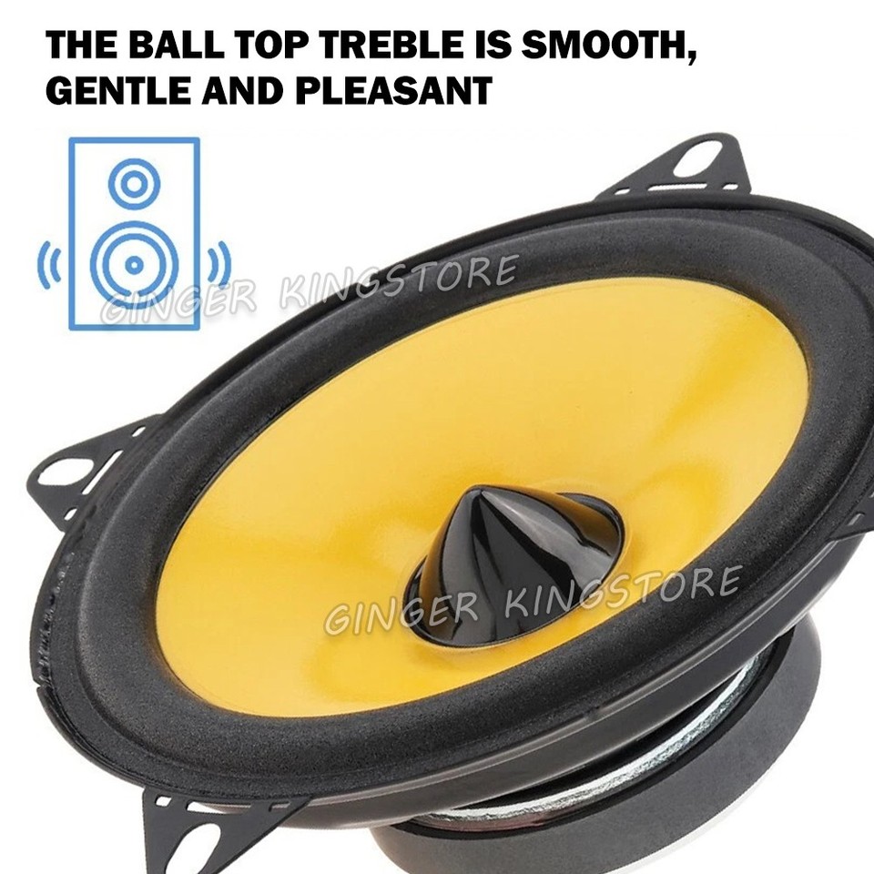 2PCS 4" 300W 4-Way Car HiFi Coaxial Speaker High Power Full Range ...