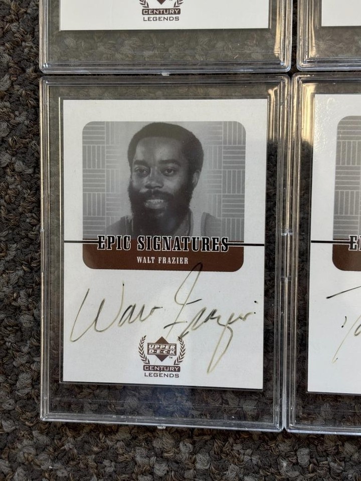 (16) 1999 Upper Deck Epic Signatures Basketball Signed Cards - Hall of ...