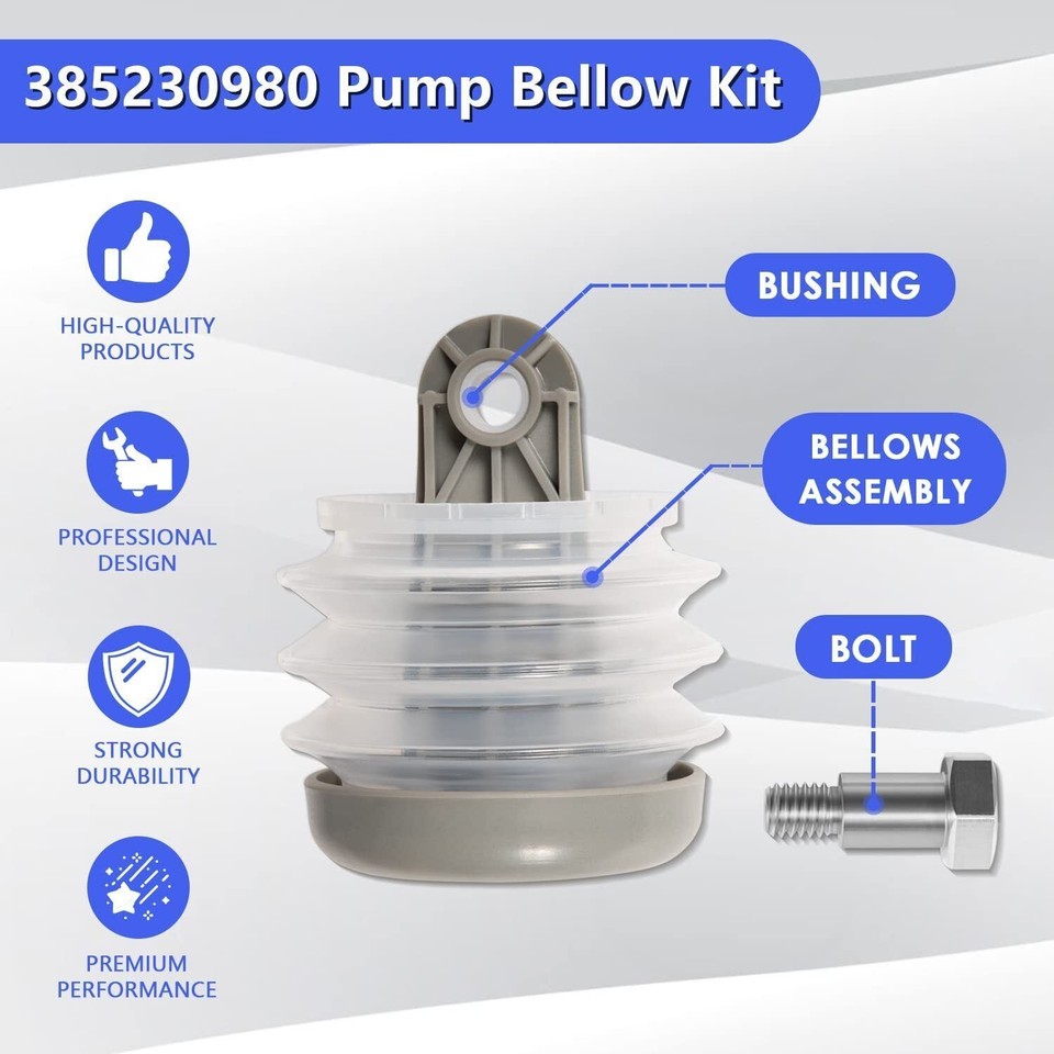 Dometic SeaLand 385230980 Pump Bellows Kit S J T Series Vacuum ...
