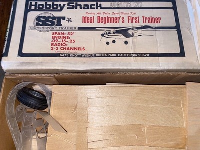 Hobby Lobby SST R/C Airplane Kit 15 - 25 size Balsa Wood Trainer 49 ...