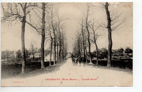 CHASSIGNY Haute Marne CPA 52 horsepower on the highway | eBay