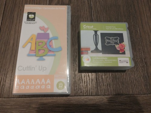 Cricut Fontastic Fonts Cartridge & Cuttin Up Cartridge | eBay
