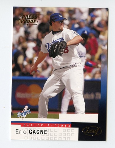 2004 Leaf - Press Proof Gold #143 Eric Gagne /25 for sale online | eBay