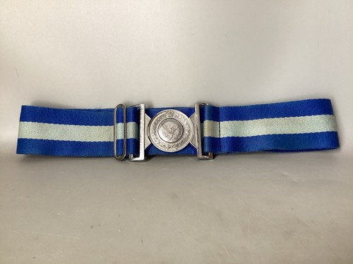 British Army Air Corps Stable Belt AAC Blue Stripe Military size small ...