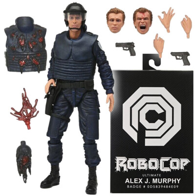 NECA Robocop Alex Murphy 7" Ultimate Action Figure 1:12 Scale In Stock ...