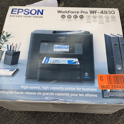 Epson Workforce Pro WF-4830 Inkjet Color All-In-One Printer 10343954434 ...