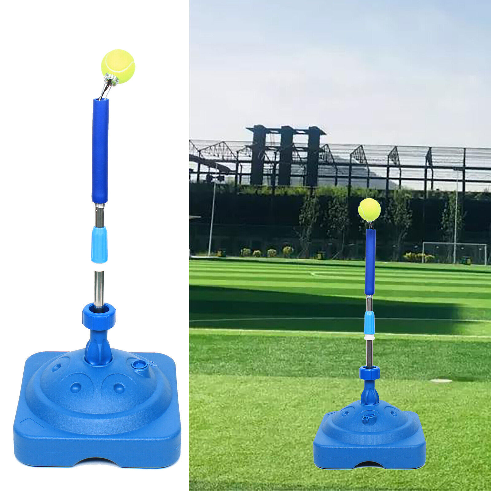 Tennis Practice Device Professional Topspin Trainer Tool Portable Ball ...