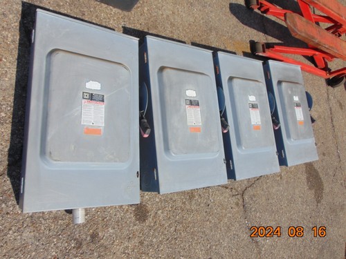 (1) SQUARE D H364NRB 200A FUSIBLE HEAVY DUTY SAFETY SWITCH 600V 3R ...