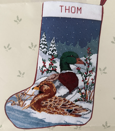 Something Special Needlepoint Christmas Stocking Kit Mallard Ducks ...