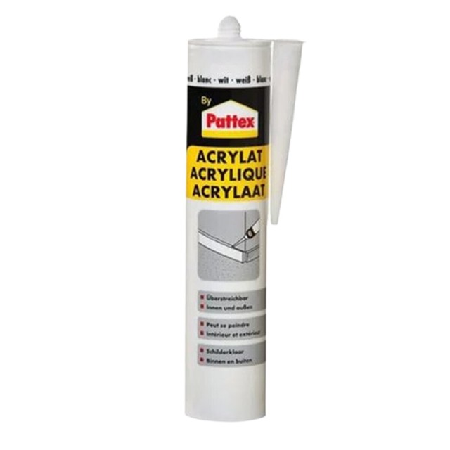 Acrylat Fugenfüller Dichtstoff - Pattex Acryl - weiß - 310ml ...