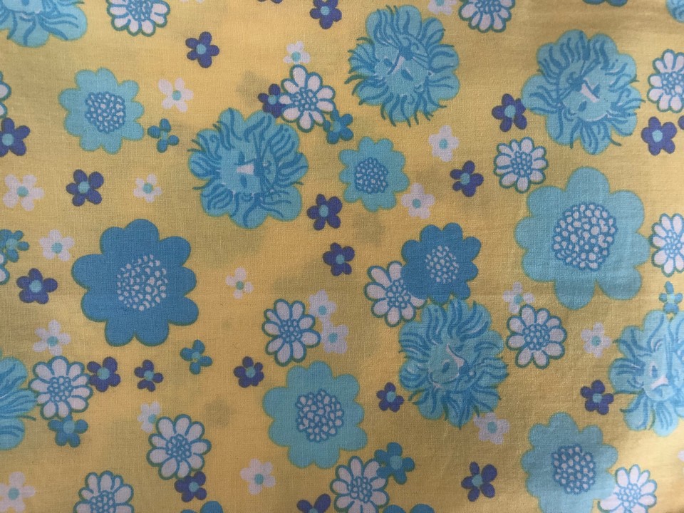 Vintage LILLY PULITZER Cuba Libre Cropped Pants Yellow & Blue Floral ...