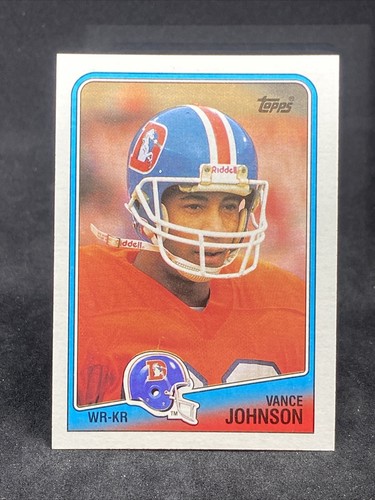 VANCE JOHNSON 1988 Topps NFL Football #25 BRONCOS | eBay