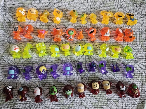 Gogos Crazy Bones Clear Glitter Figures Rare Bundle x 50 | eBay