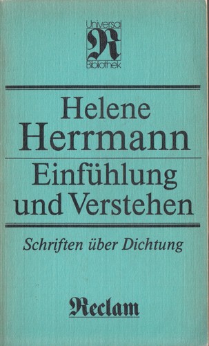 rec- HELENE HERRMANN : EINFÜHLUNG UND VERSTEHEN K 1241 a | eBay.de