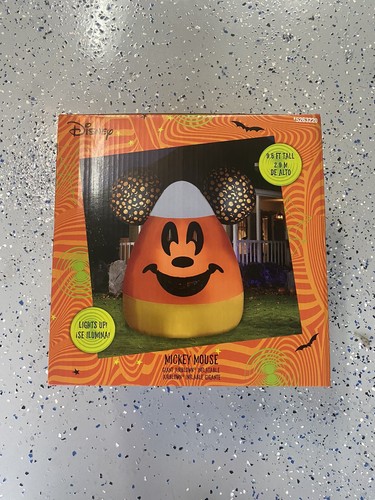 Disney Halloween Mickey Mouse Candy Corn 9.5 FT Inflatable Light Up New ...